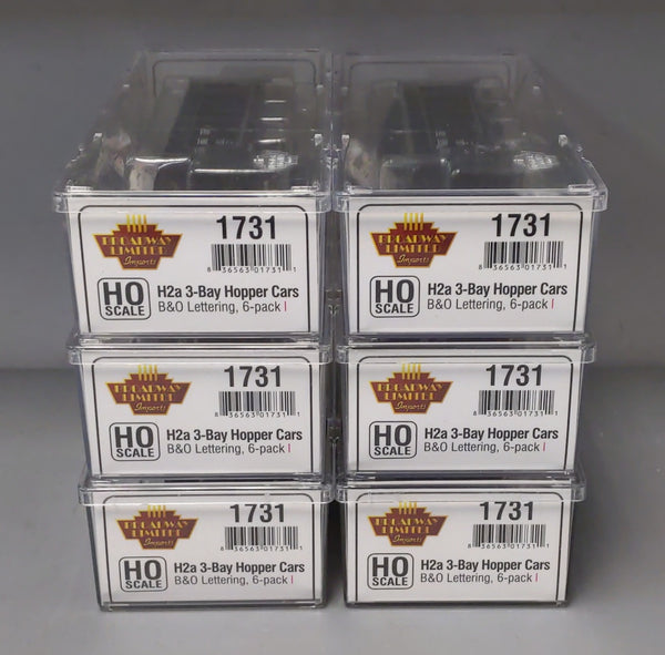 Broadway Limited Imports HO #1731 H2a Hopper, B&O Lettering,6-pack I – Victory Models