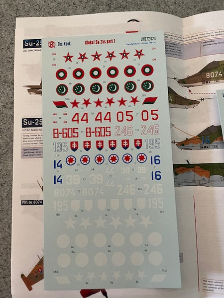 Linden Hill decals 1/72 The Rook: Global Su-25s Part 1 - LHD72024 ...