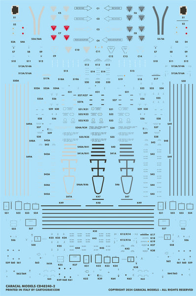 Caracal Models 1/48 decals CD48240 - F-16 Advanced Vipers for Tamiya k ...