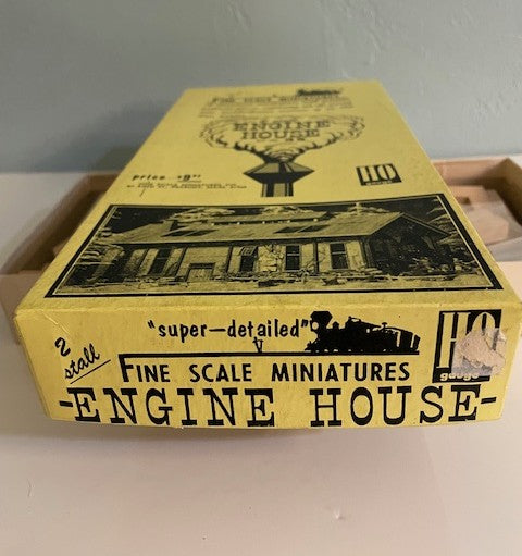 Fine Scale Miniatures HO Scale 2 Stall Engine House Laser-Cut Building ...
