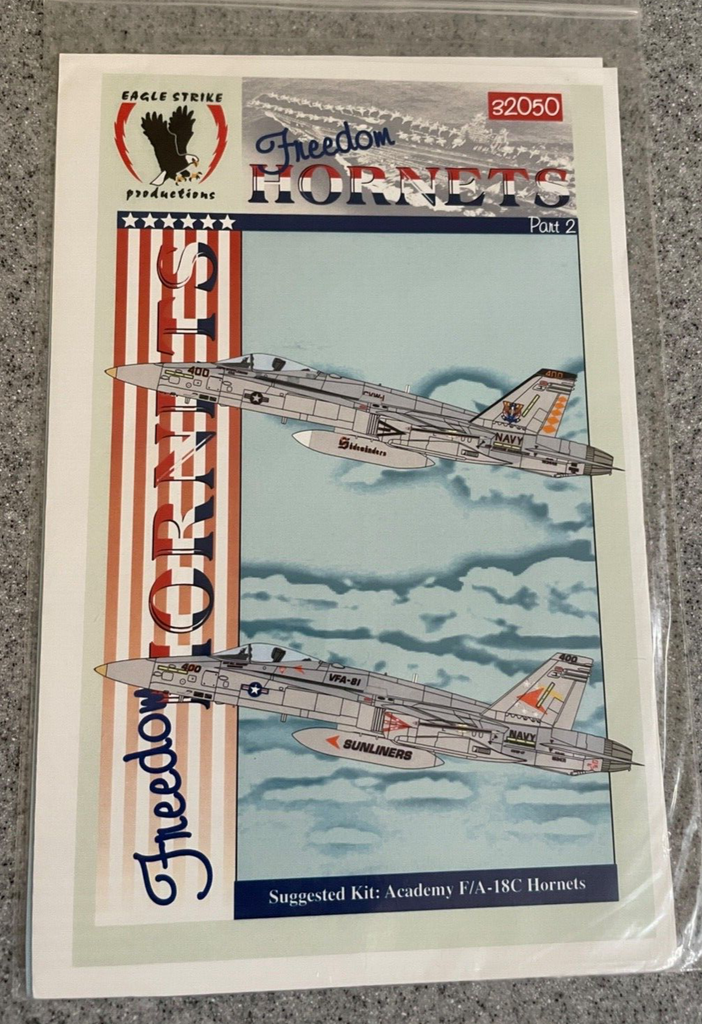 Eagle Strike Decals 1:32 #32050 F/A-18 C Hornet for Academy – Victory ...
