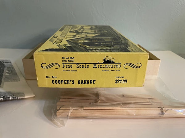 Fine Scale Miniatures HO Scale Cooper's Garage - Laser-Cut Building ki ...
