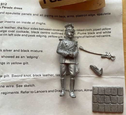 Real Models Metal Figure Officer of the 9th Ulan Parade dress 1899-191 ...