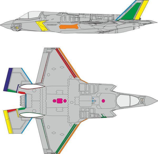 Eduard 1/72 scale F-35B RAM paint mask for Tamiya - CX672 – Victory Models