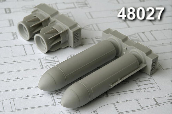 Advanced Modeling 1/48 resin RBK-500 AO-2.5 RTM cluster Bomb - AMC4802 ...