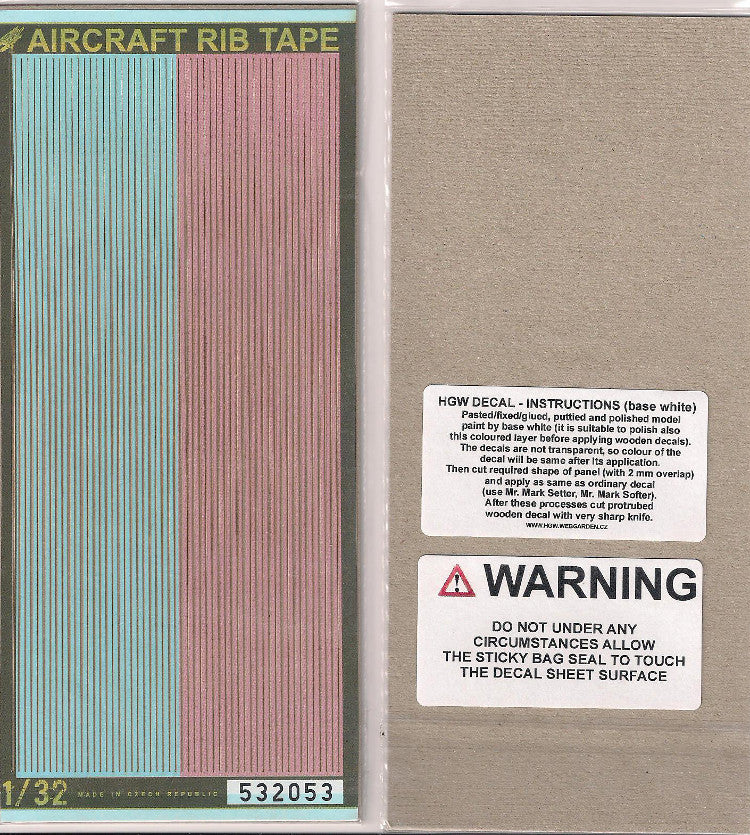 HGW 1/32 WWI aircraft rib tape - 532053 - for Wingnut Wings kits ...