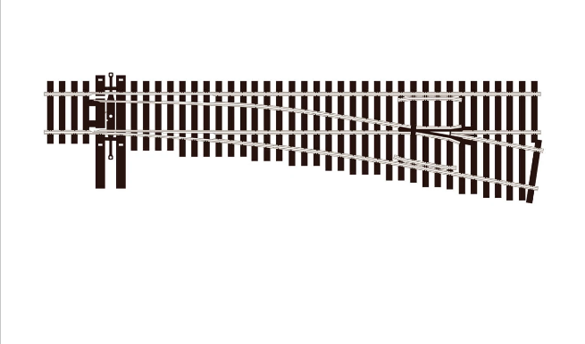 PECO Streamline OO/HO CODE 70 Code 70 #6 Turnout Right Hand, Uniofrog ...