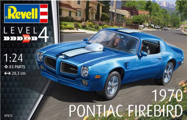 Revell 1/24 Scale 1970 Pontiac Firebird kit 07672 - Unpainted & Unasse ...