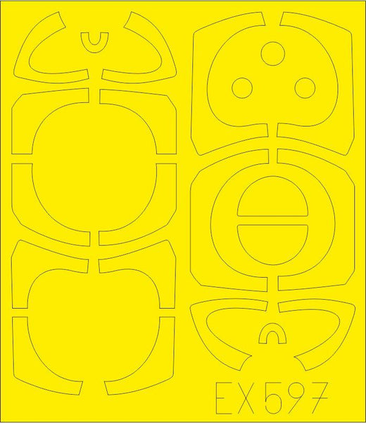 Eduard 1/48 Scale Masks for L-29 TFace by Eduard - EX597 – Victory Models