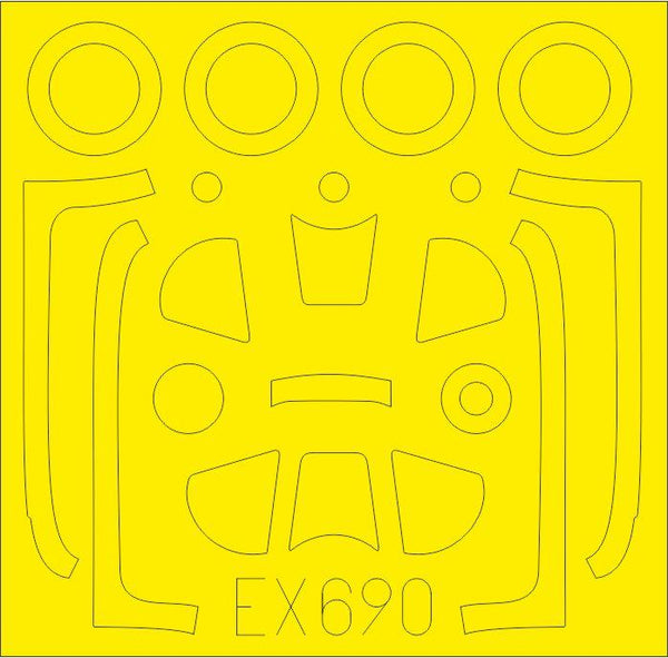 Eduard 1/48 Scale Mask for P-51D-5 TFace (Airfix) - EX690 – Victory Models